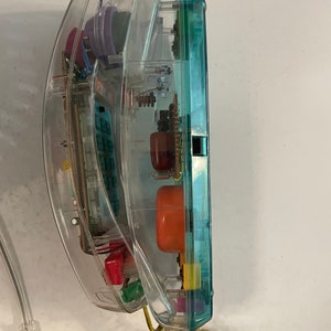 Vintage Clear Transparent Landline Telephone 1980's Light up Unisonic ...