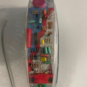 Vintage Clear Transparent Landline Telephone 1980's Light up Unisonic ...