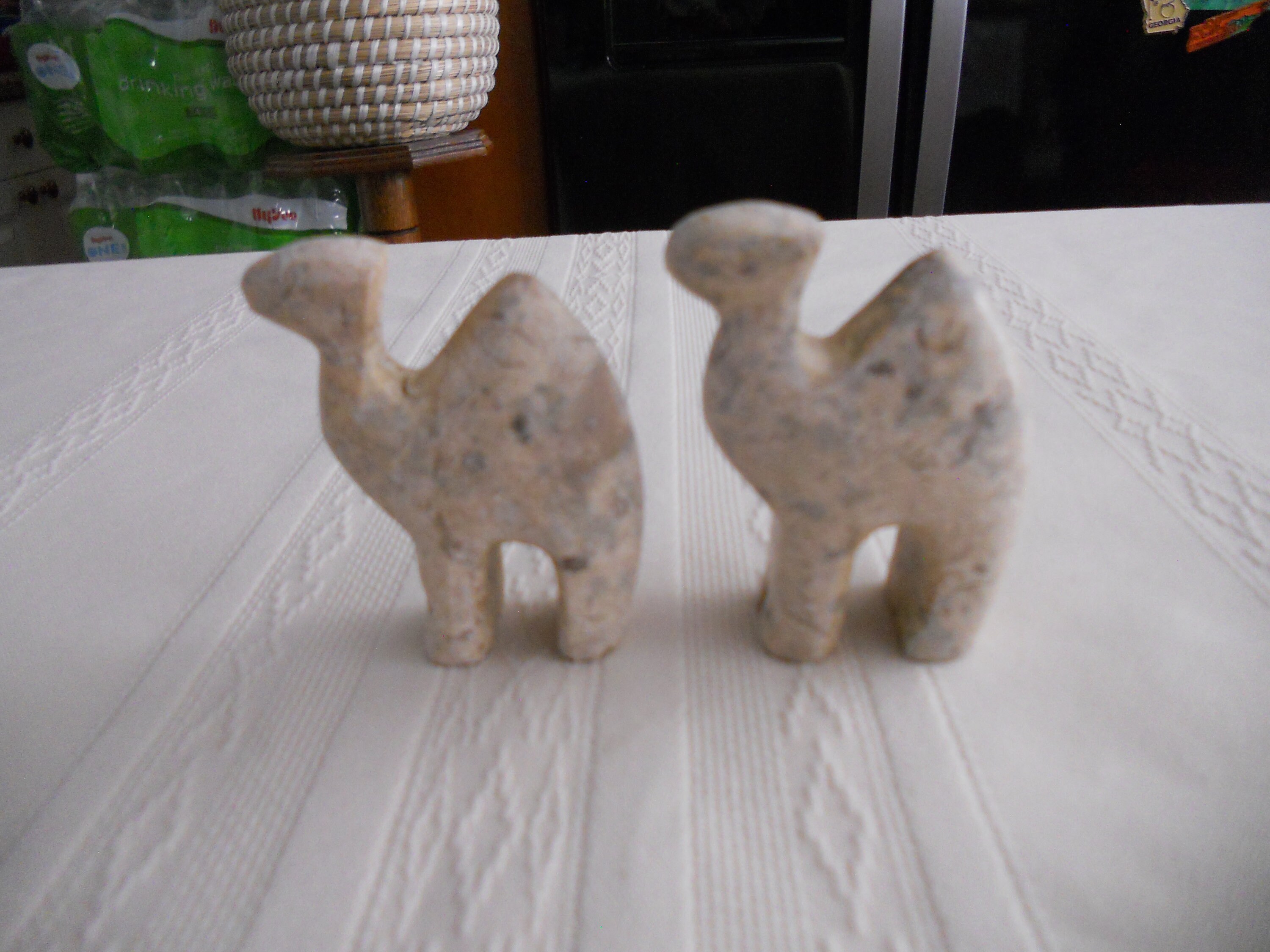 Pair of Miniature Stone Camels 2.25 Inch Tall Beige off White - Etsy UK
