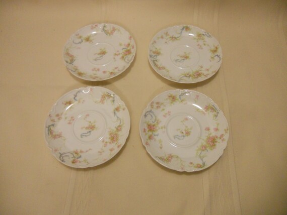 Vintage Haviland China Schleiger Pattern 4 Saucers Limoges - Etsy