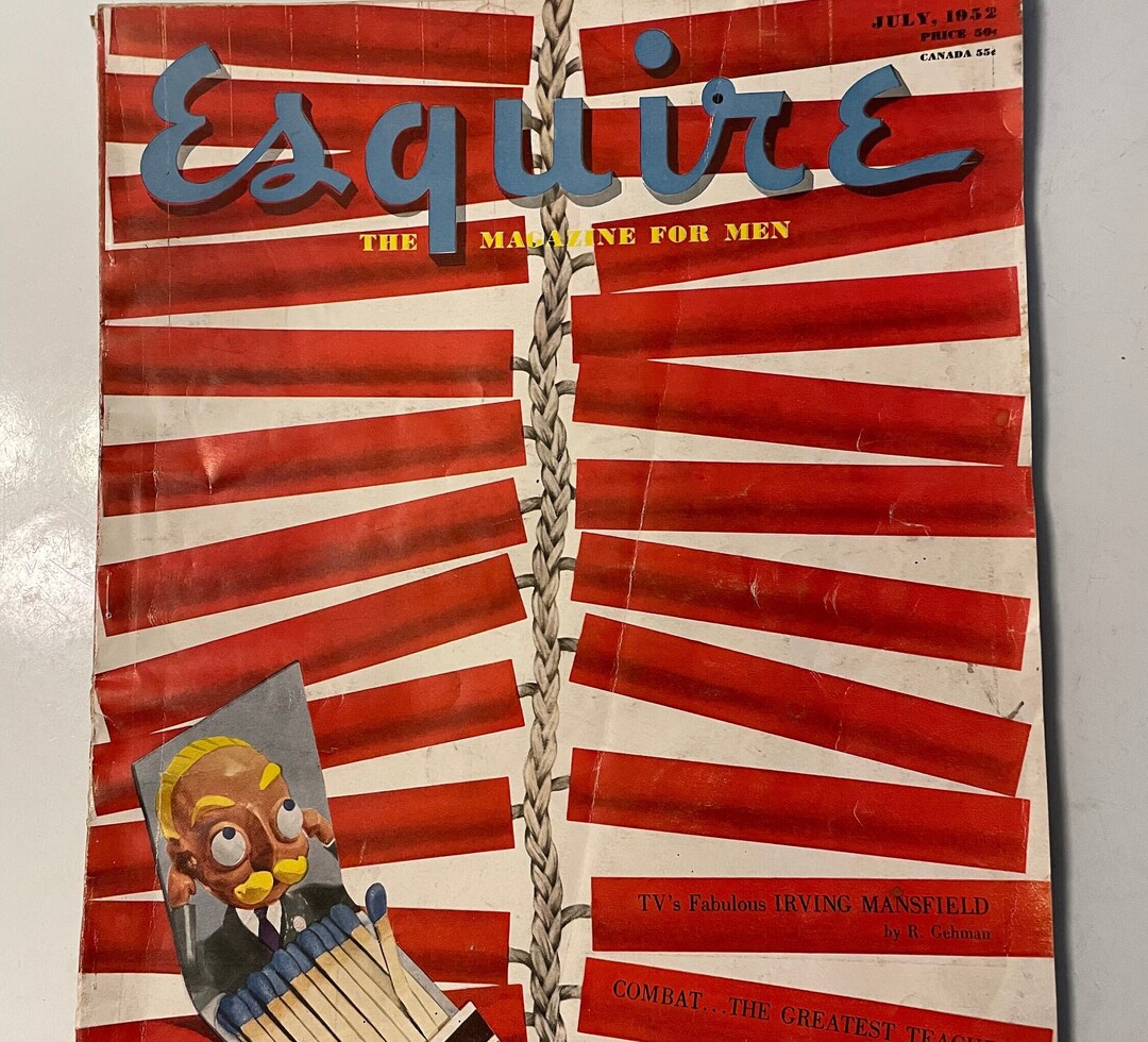 Esquire the Magazine for Men July 1952 - Etsy