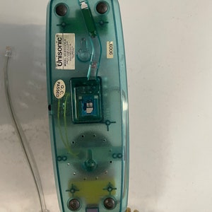 Vintage Clear Transparent Landline Telephone 1980's Light up Unisonic ...