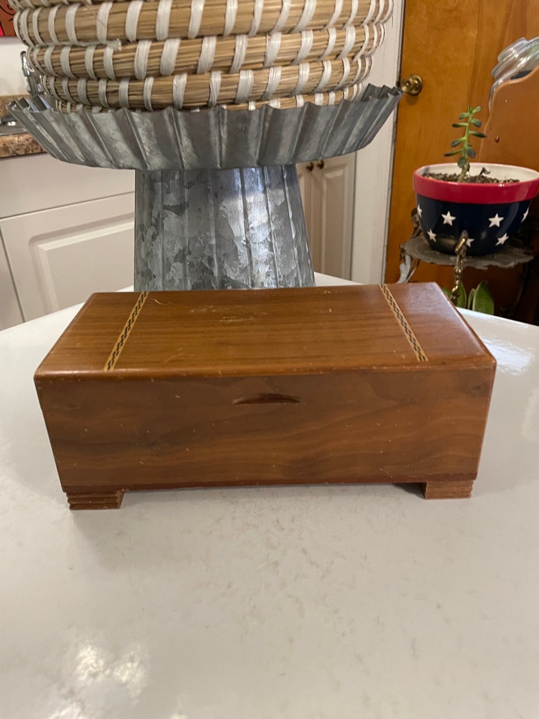 D I Alpen Wood Hinged Trinket Jewelry Possible Music Box on Feet - Etsy