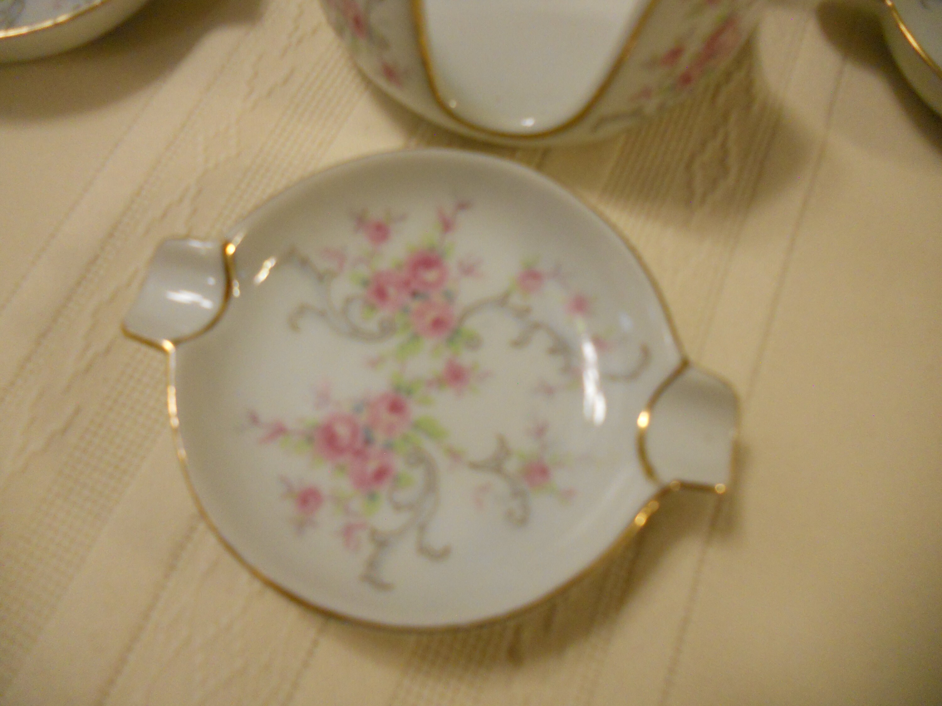 Beautiful Vintage Lefton Hand Painted China Rose Pattern Set | Etsy