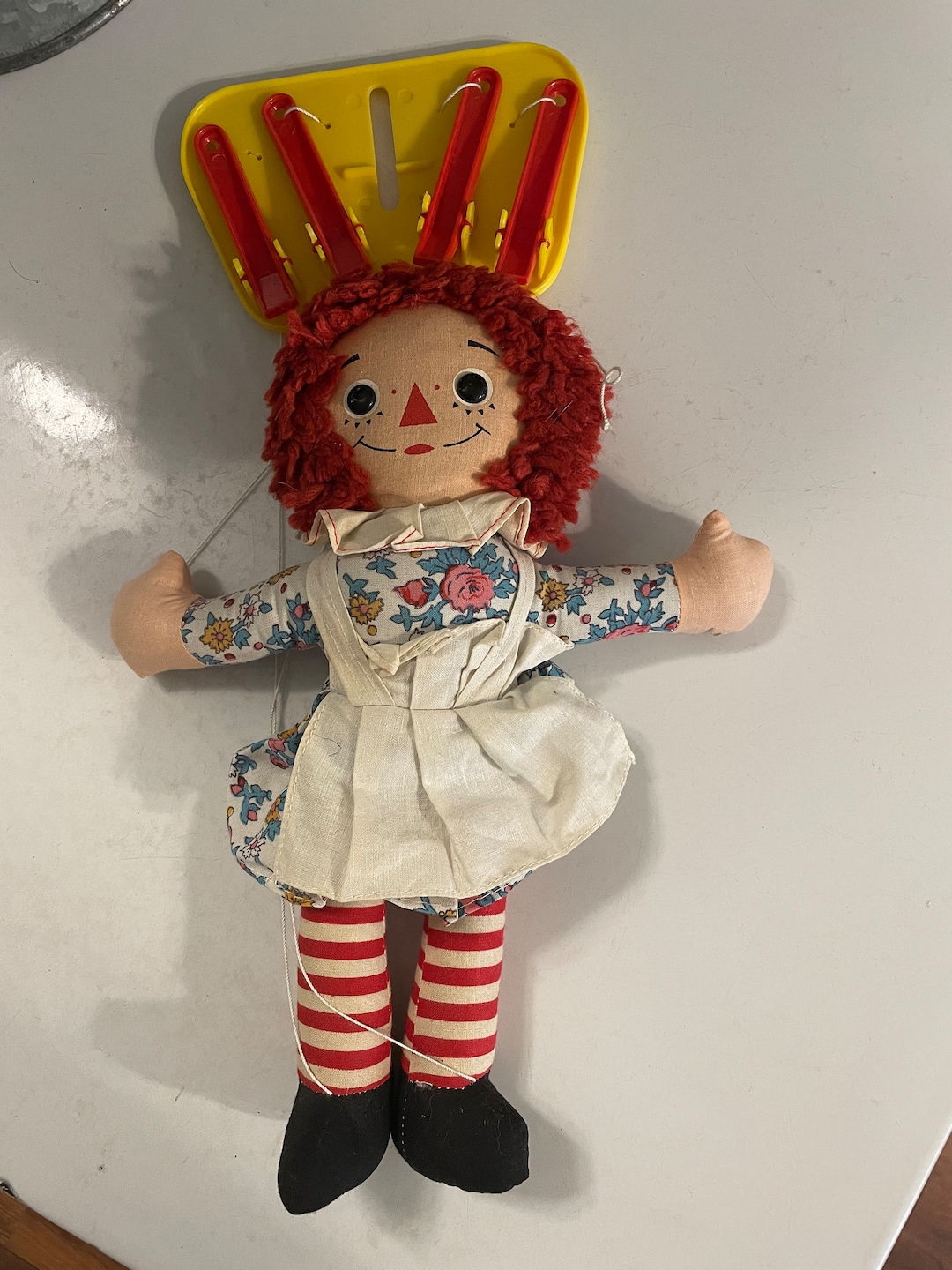 Raggedy Ann Rag Doll Marianetti Puppet 12-inch Needs Restrung ...