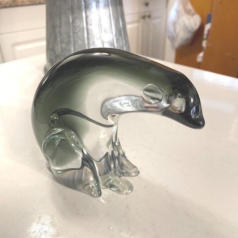 Bear Glass Paperweight - Etsy