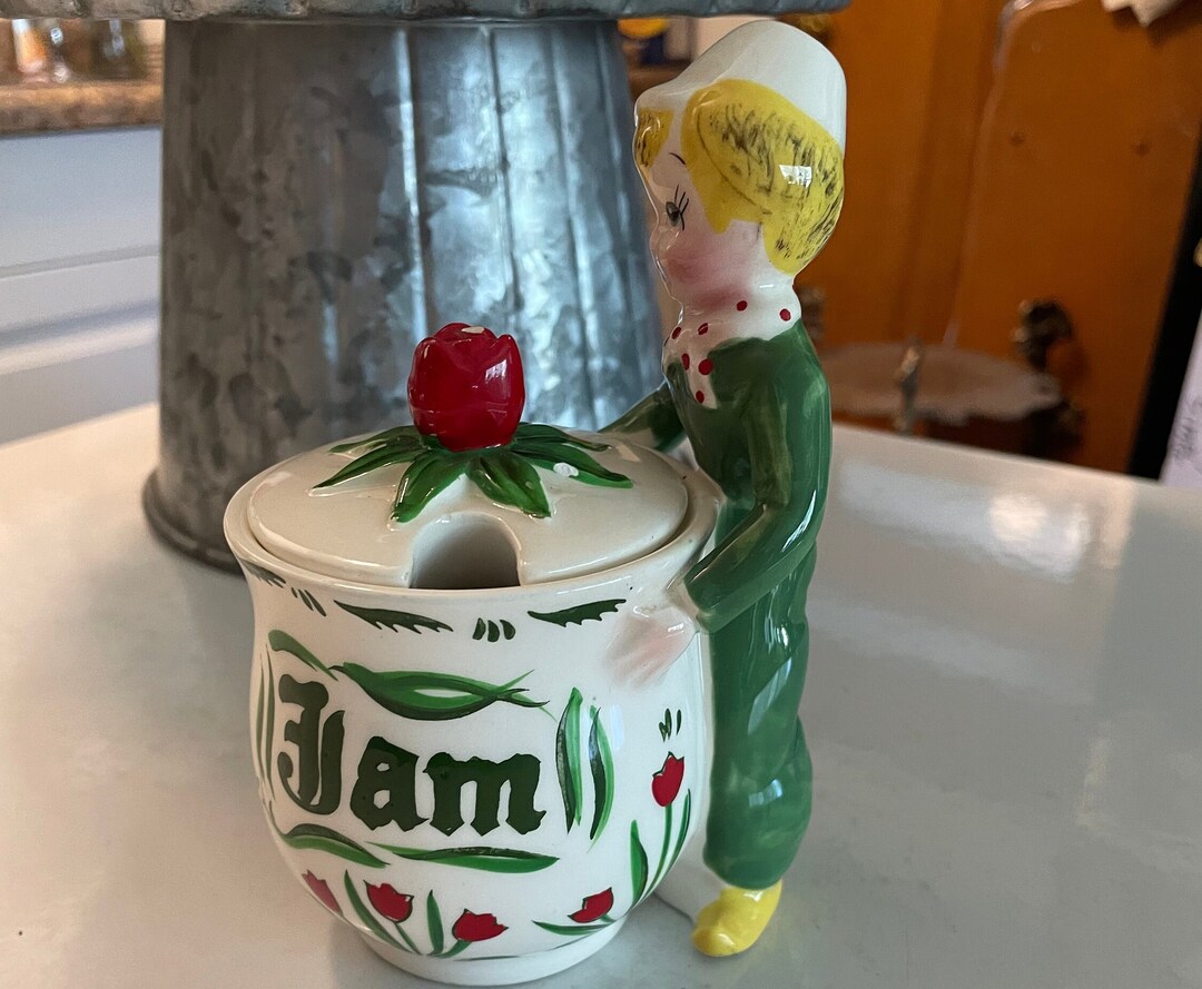 Shafford Jam Jar Tulip Tyme 8918Y Dutch Boy Holding the Jam Pot - Etsy