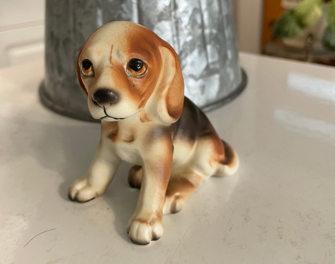 Sitting Dog Puppy Figure Art Line Made in Japan 3.5-inch Tall - Etsy