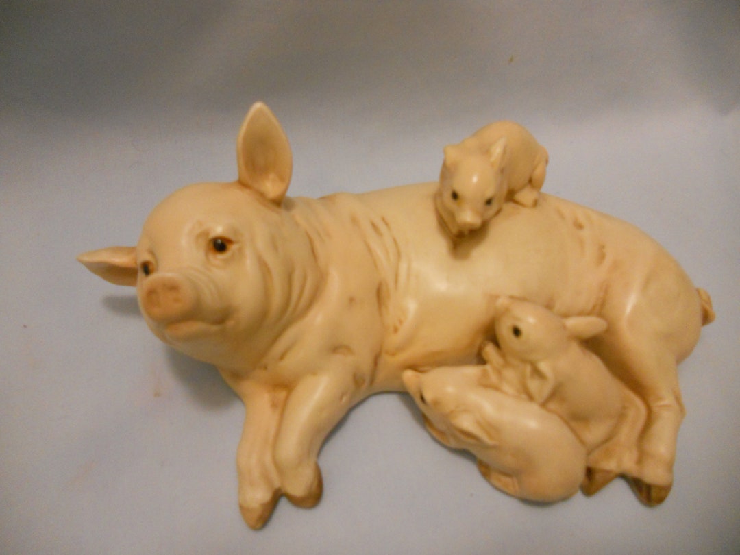 UCTCI Japan Mama Pig and 3 Piglets Vintage - Etsy
