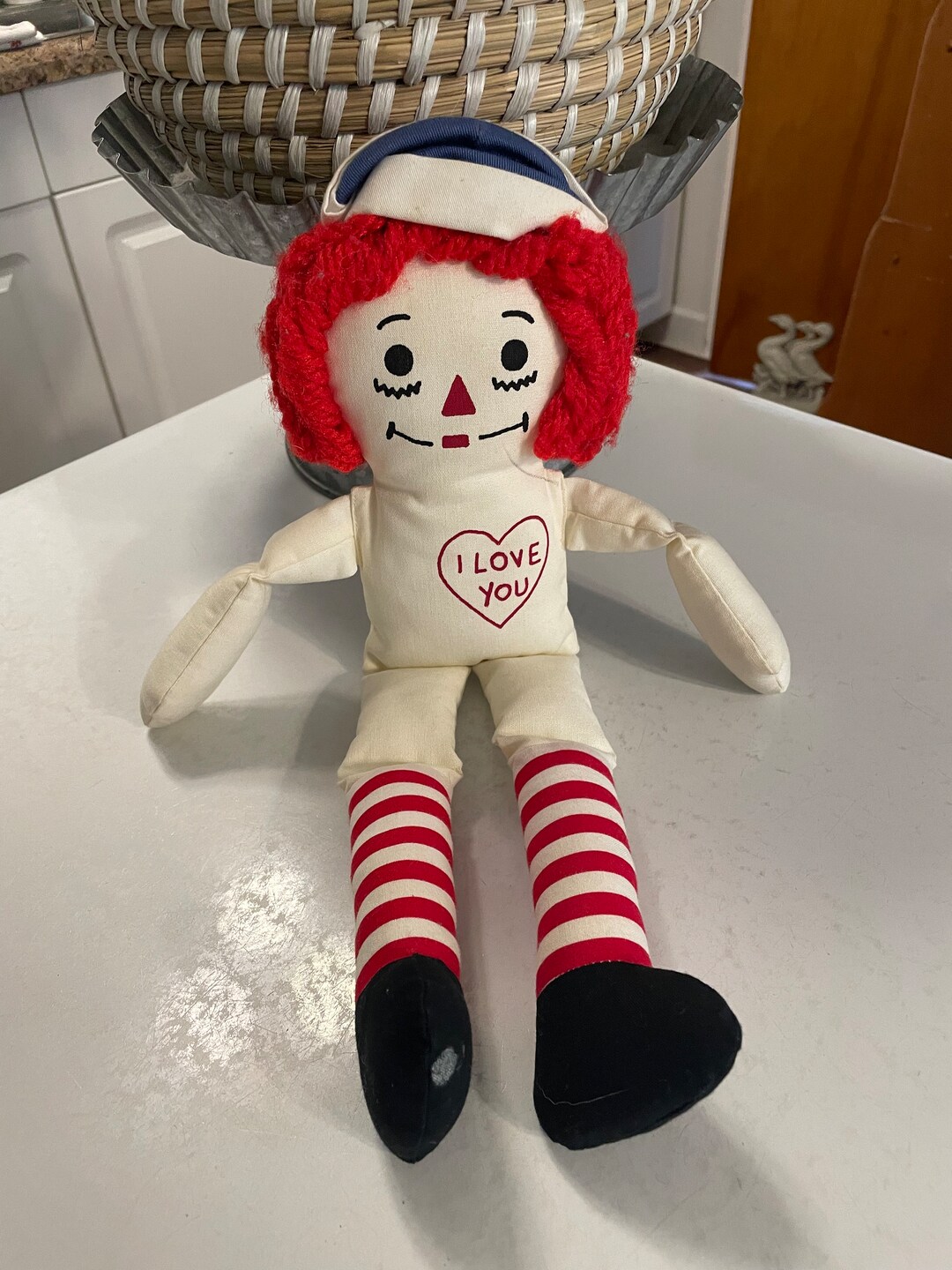 Raggedy Andy Homemade 15-inch Rag Doll No Clothes Only His Hat - Etsy