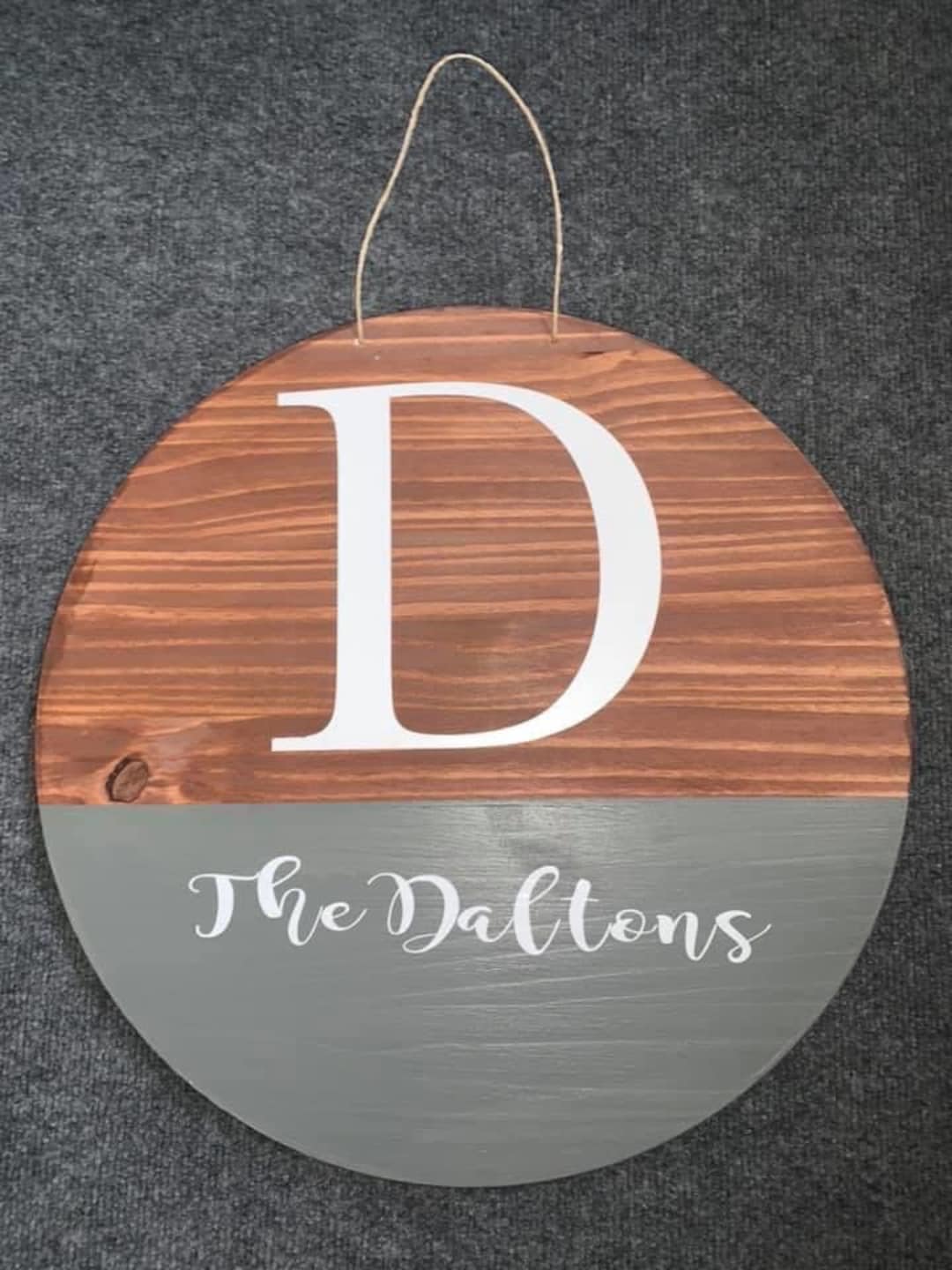 Custom Last Name Wooden Plaque - Etsy