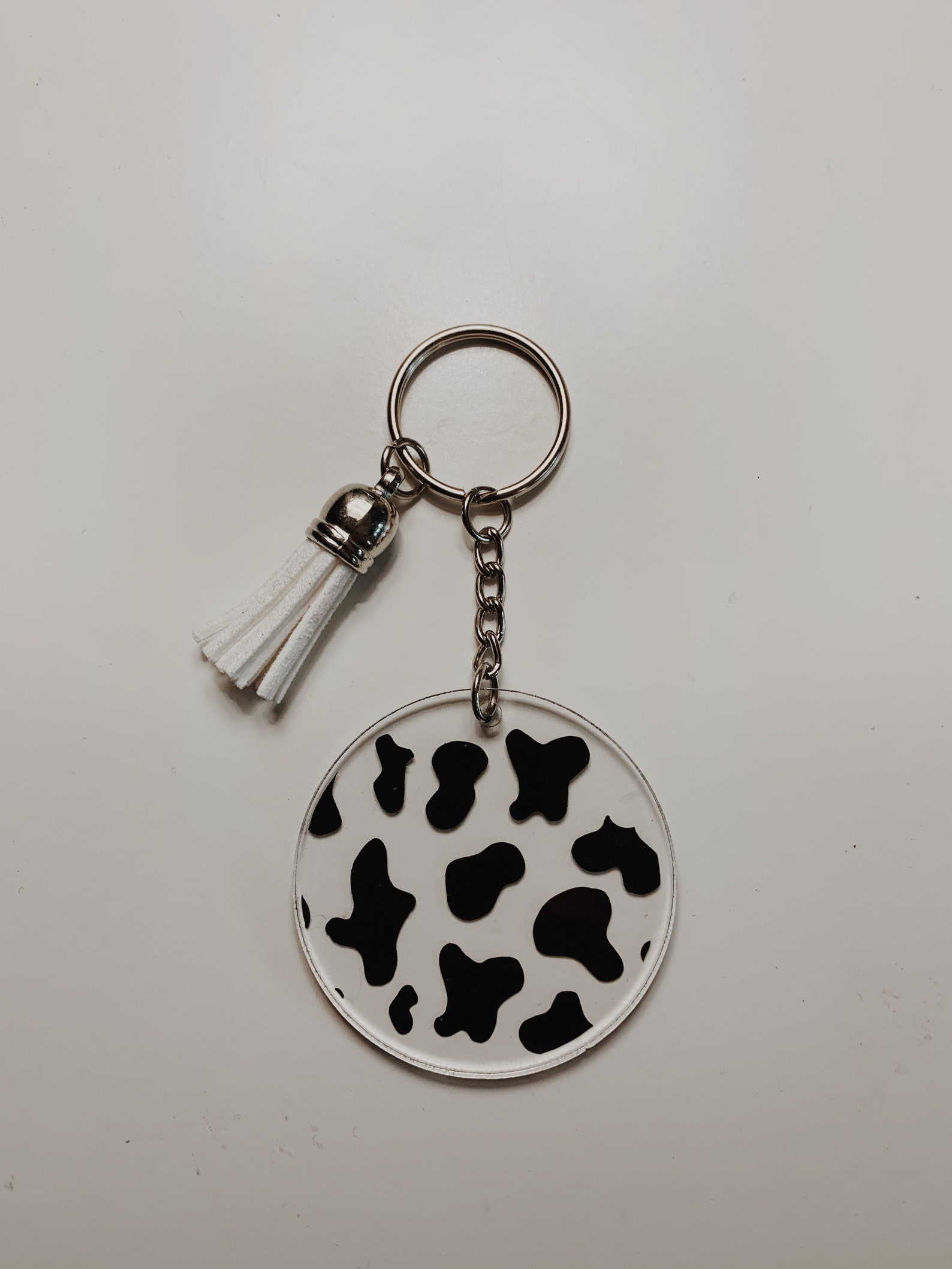 Cow Print Acrylic Keychain | Personalized Keychain | Gift Idea | Key ...