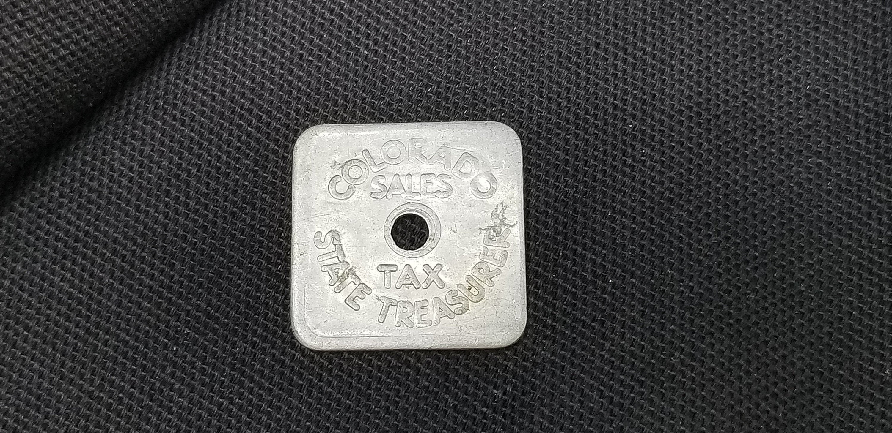 1930s Colorado One Fifth Cent Sales Tax Token. Vintage A-35 Aluminum ...