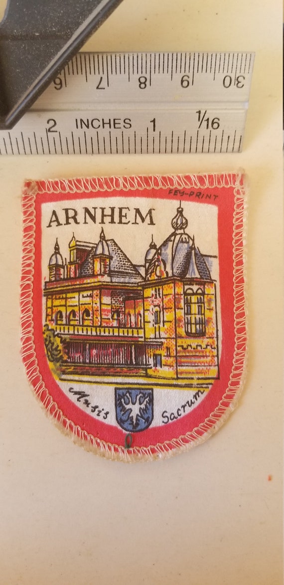 1960's Vintage Netherlands Travel Patch Arnhem capital | Etsy
