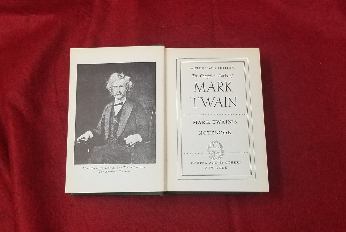 1935 the Complete Works of Mark Twain: Mark Twain's - Etsy UK