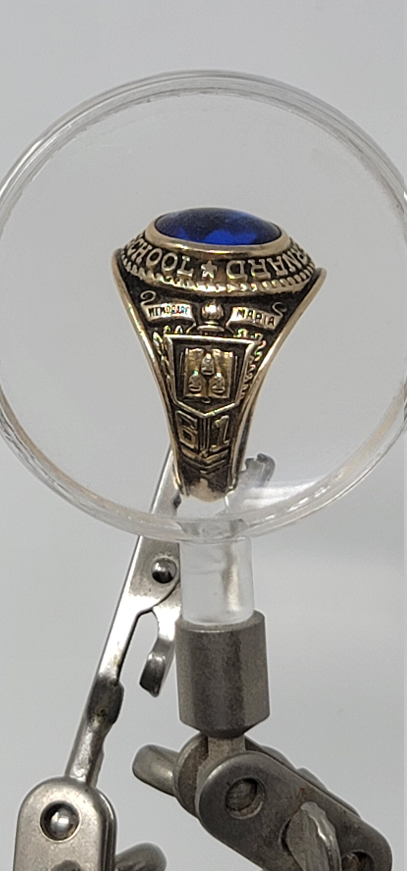 1961 St. Bernard High School Class Ring, Sapphire 10K Gold - Etsy