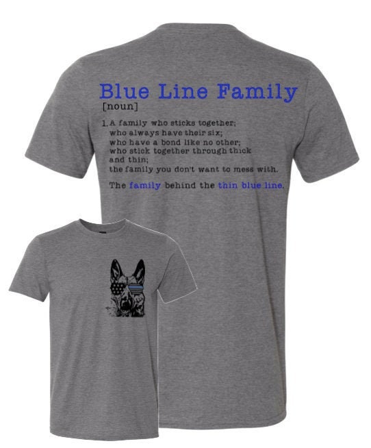 Blue Line Family Shirt Blue Line Shirt Police Family Shirt - Etsy