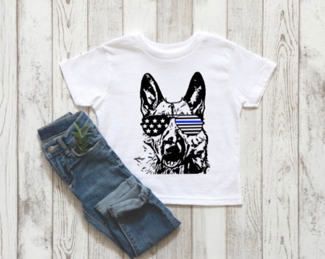 Toddler K9 Blue Line T-shirt, Future K9 Handler Shirt, German Shepherd ...