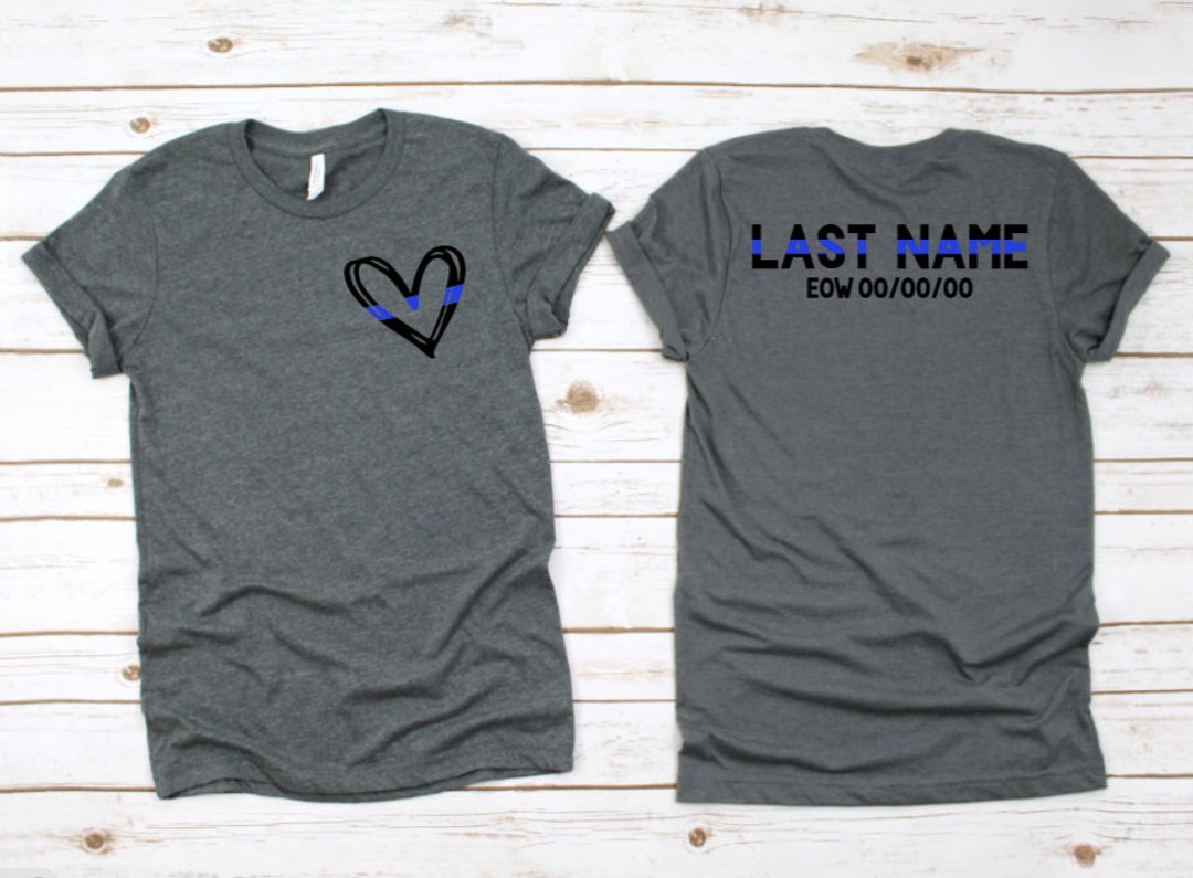 Customized Police Shirt, End of Watch Shirt, Police Memorial Shirt ...