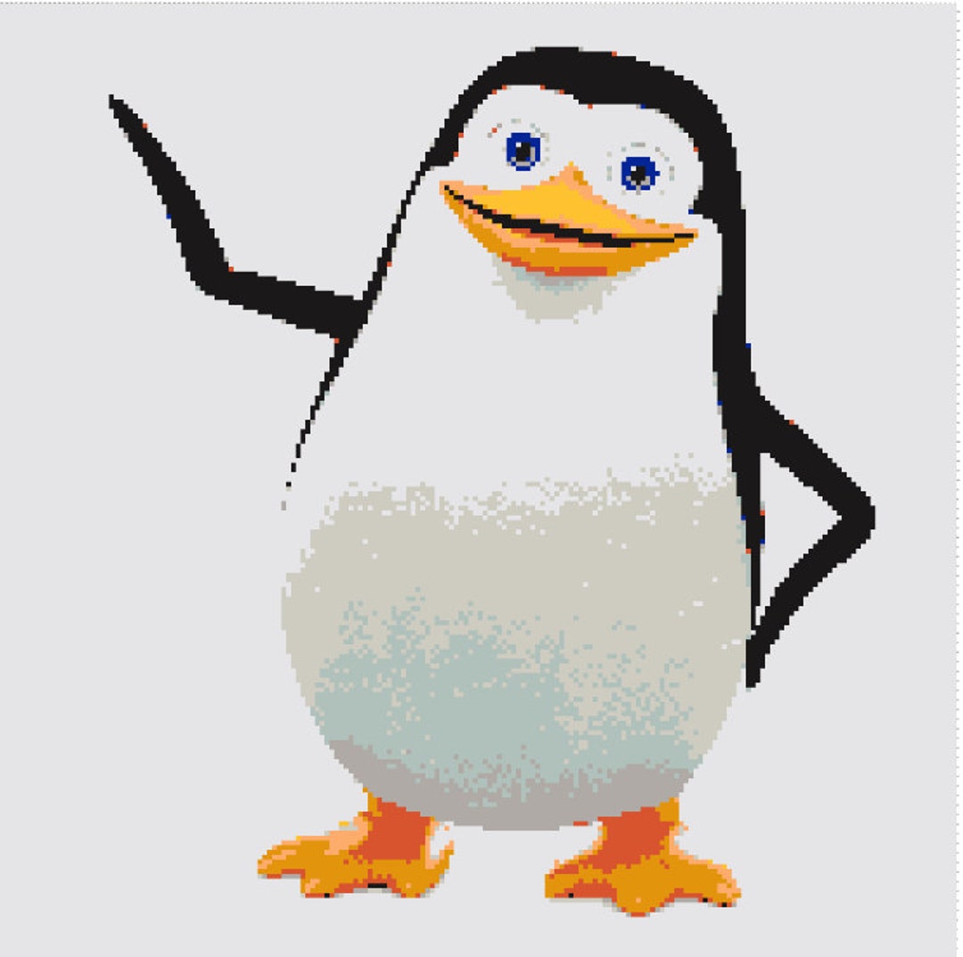 Penguin Graphigan Crochet Chart Pattern for Children's Blanket Approx ...