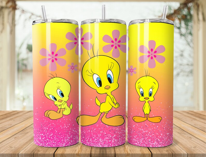 Tweety Bird 20 Oz Skinny Tumbler - Etsy