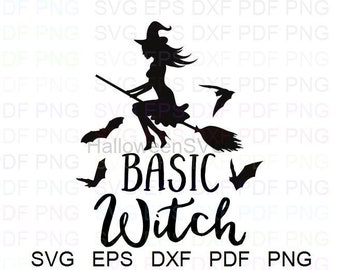 Basic witch svg | Etsy