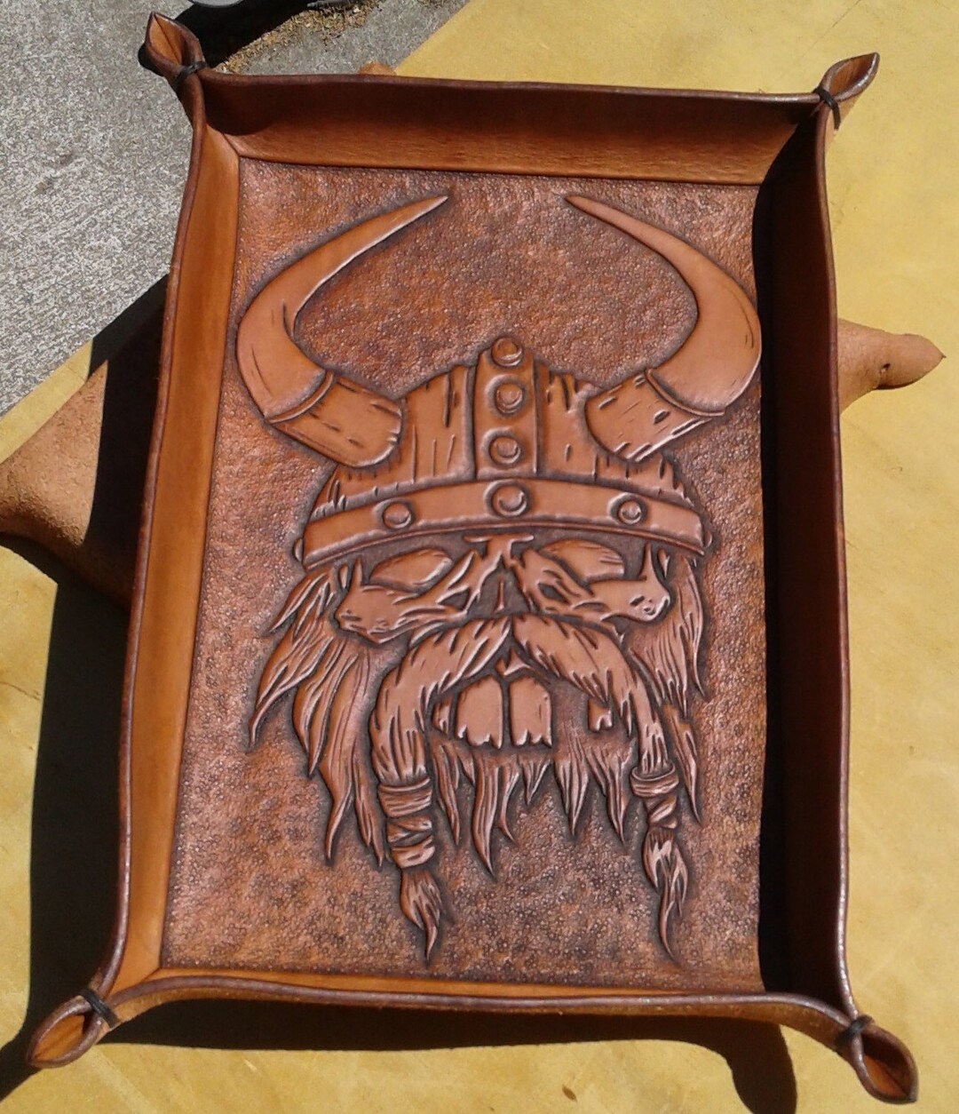 Viking Warrior Skull Valet / EDC Tray - Etsy