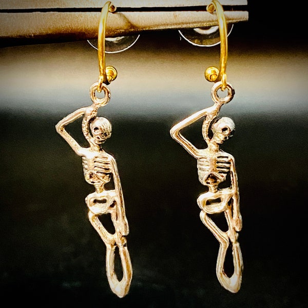 Skeleton Earrings - Etsy