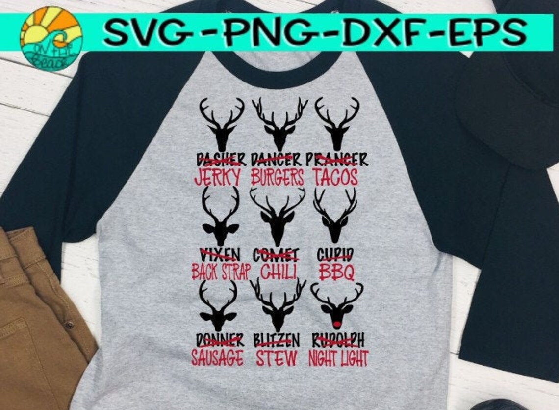 Deer Meat Deer Meat Svg Hunting Reindeer Svg Rudolph Svg | Etsy