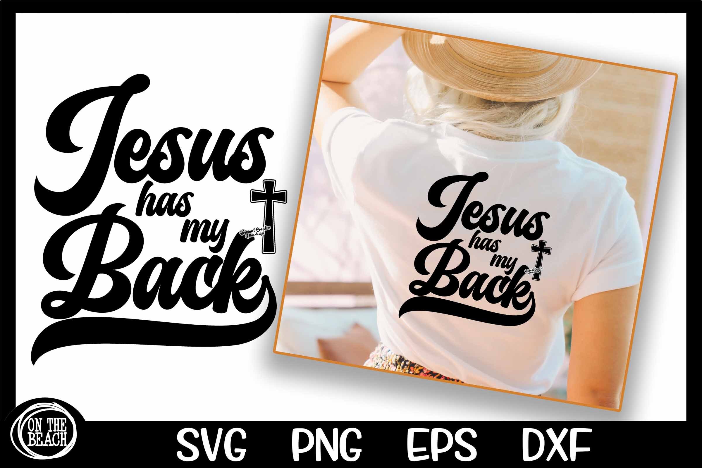 Jesus Has My Back SVG Christian Instant Digital Download - Etsy