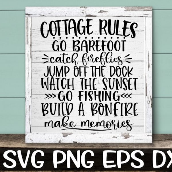 Cottage Rules - Etsy