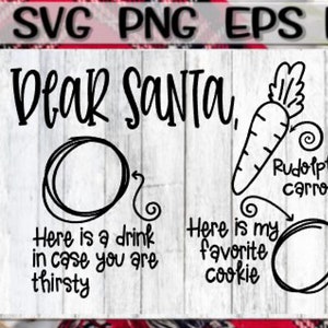 Dear Santa, Dear Santa Svgs, Dear Santa Tray, Dear Santa Tray Svg ...