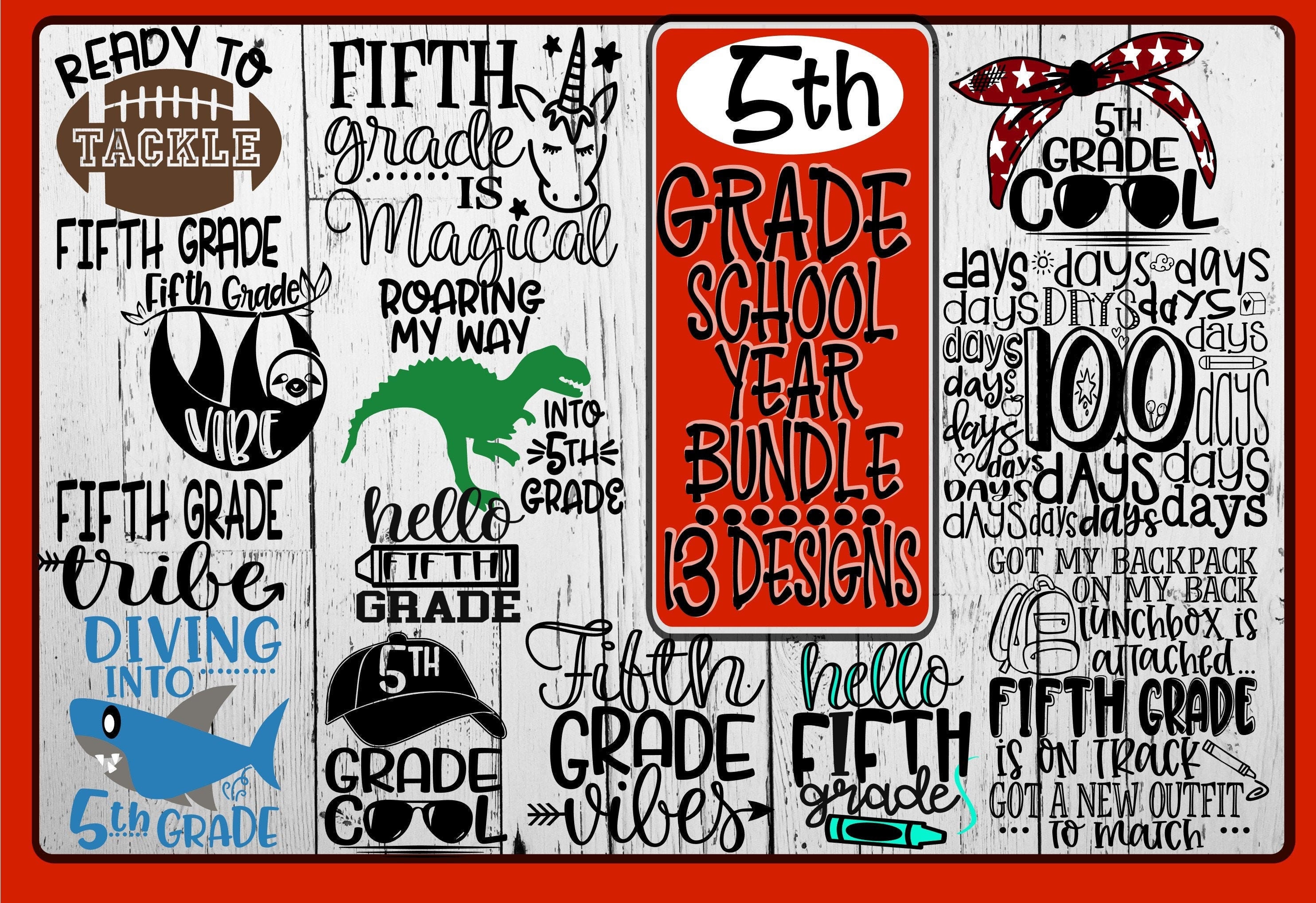 BACK TO SCHOOL Bundle - 8 Bundles Incl - 76 Designs - Head Start - Pre ...
