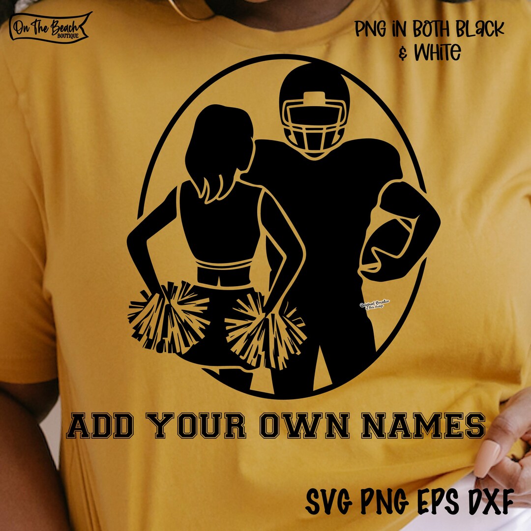 Cheerleader Svg, Football Player Svg, Football Name Svg, Cheer Dance ...