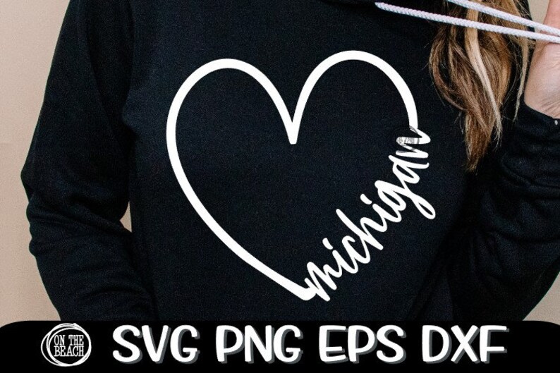 Michigan Michigan Svg Michigan Heart Michigan Heart Svg - Etsy
