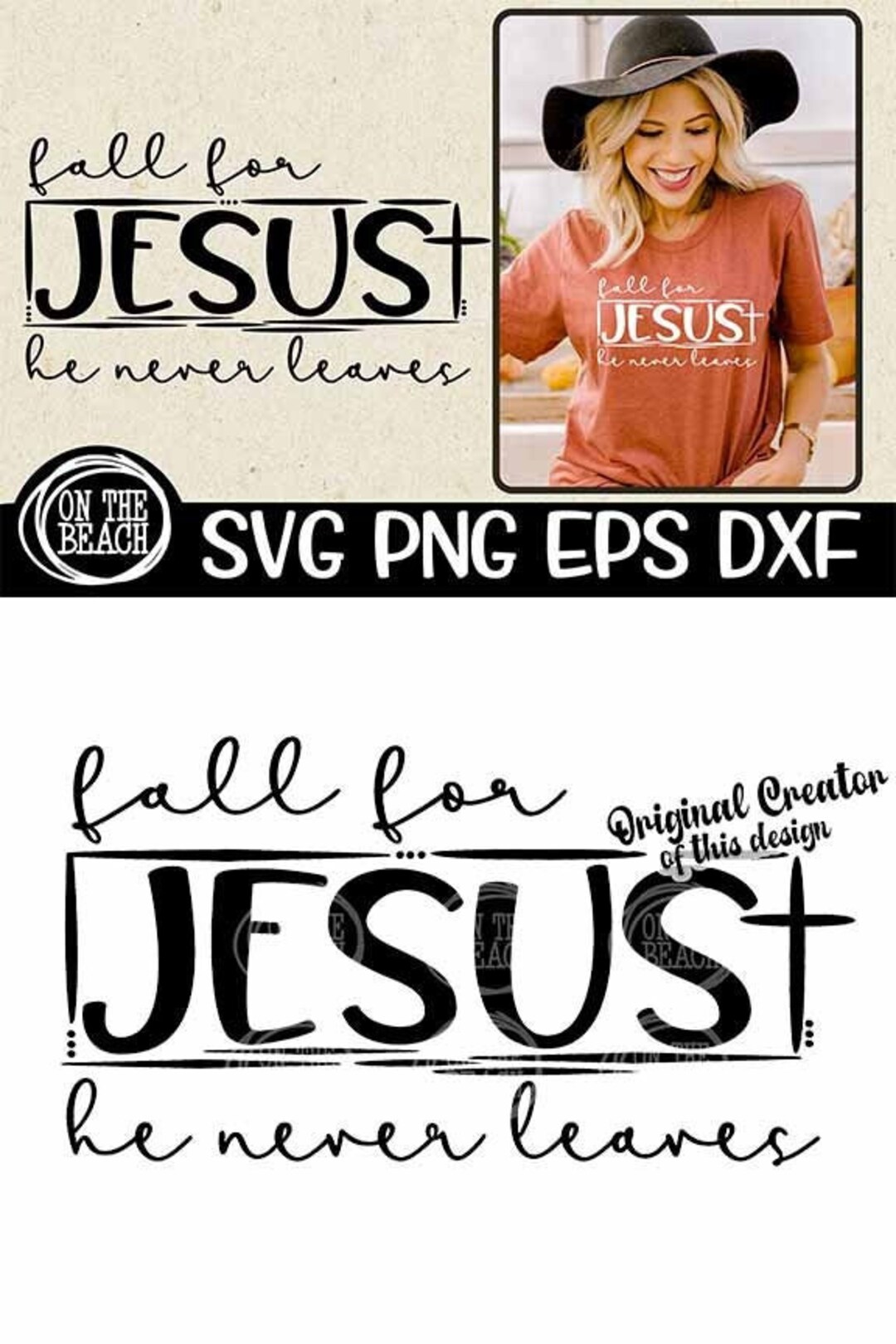 Fall for Jesus, Fall for Jesus Svg, He Never Leaves, He Never Leaves ...