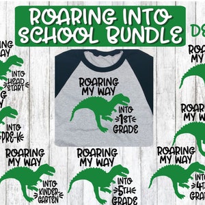 Roaring Into, Dinosaur, Head Start, Pre-k, Kindergarten, First, Second ...