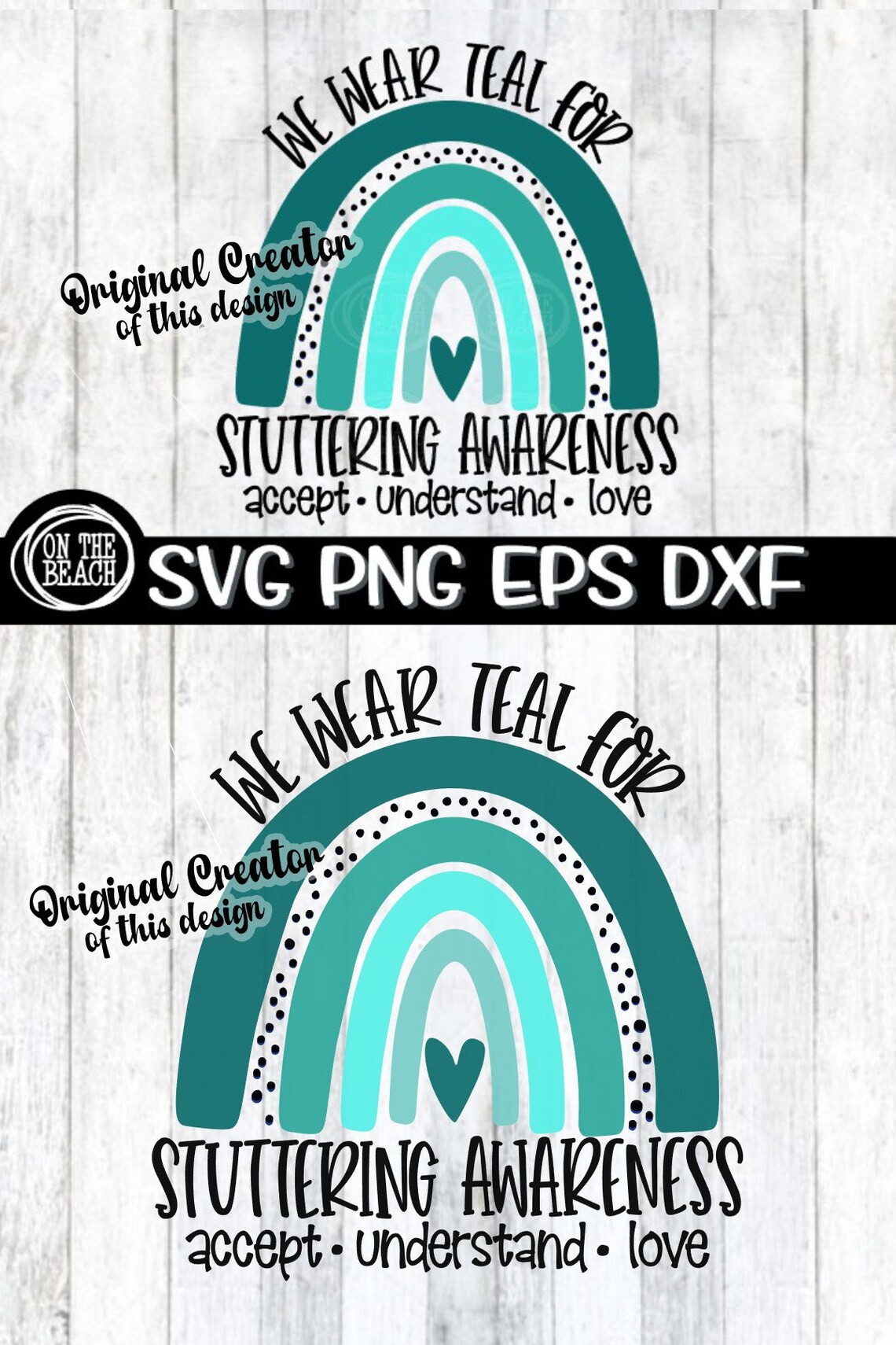 We Wear Teal Stuttering Stuttering Svg Awareness Svg | Etsy