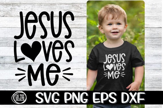 Jesús me ama Jesús me ama Svg Me ama Svg Me ama Jesús | Etsy España