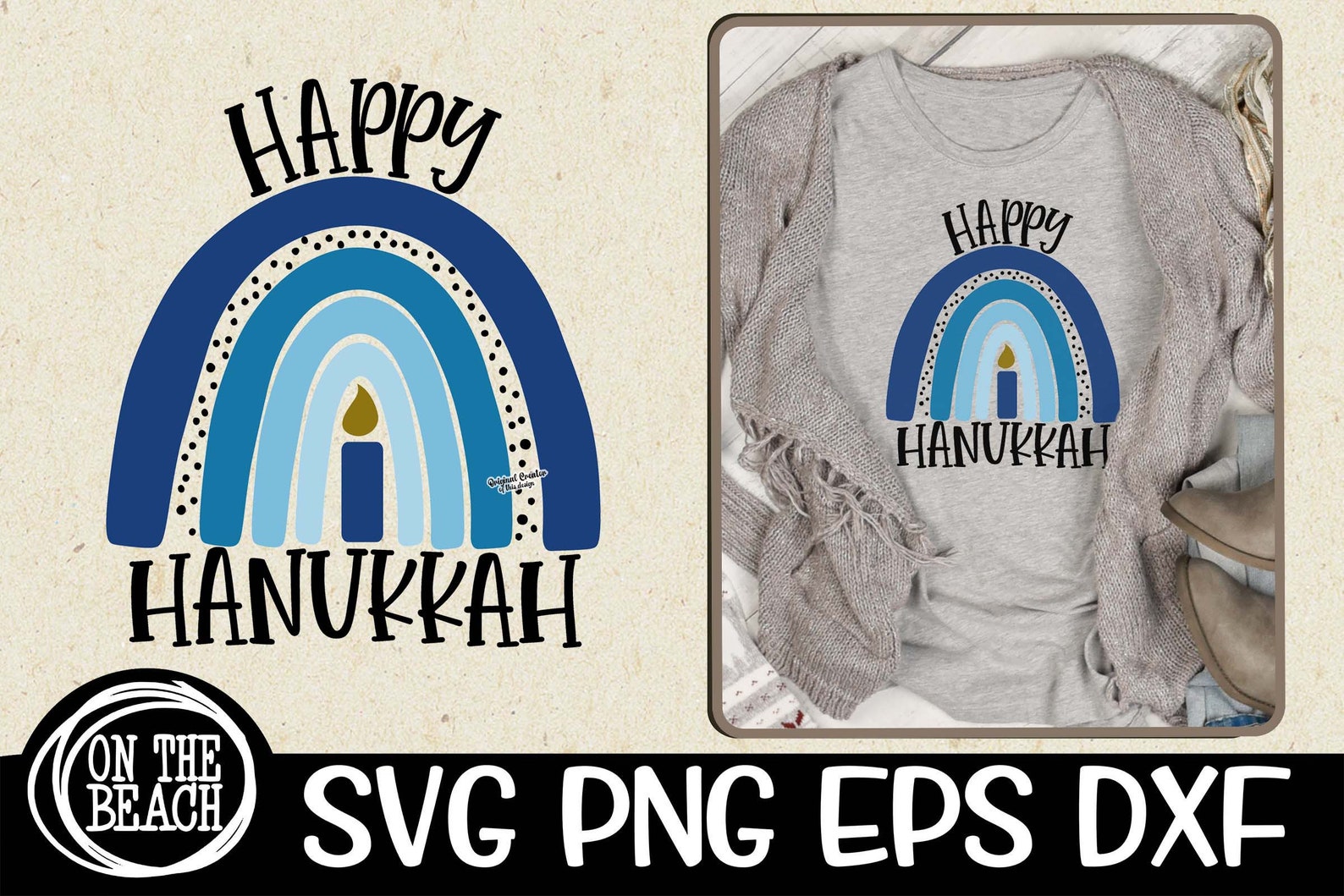 Happy Hanukkah Rainbow Svg Menorah Hanukkah Lit Menorah Svg - Etsy