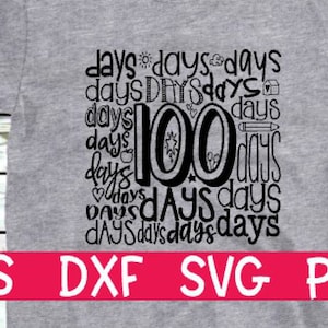 100 Days, 100 Days Svg, Days School, Days School Svg, One Hundred Days ...