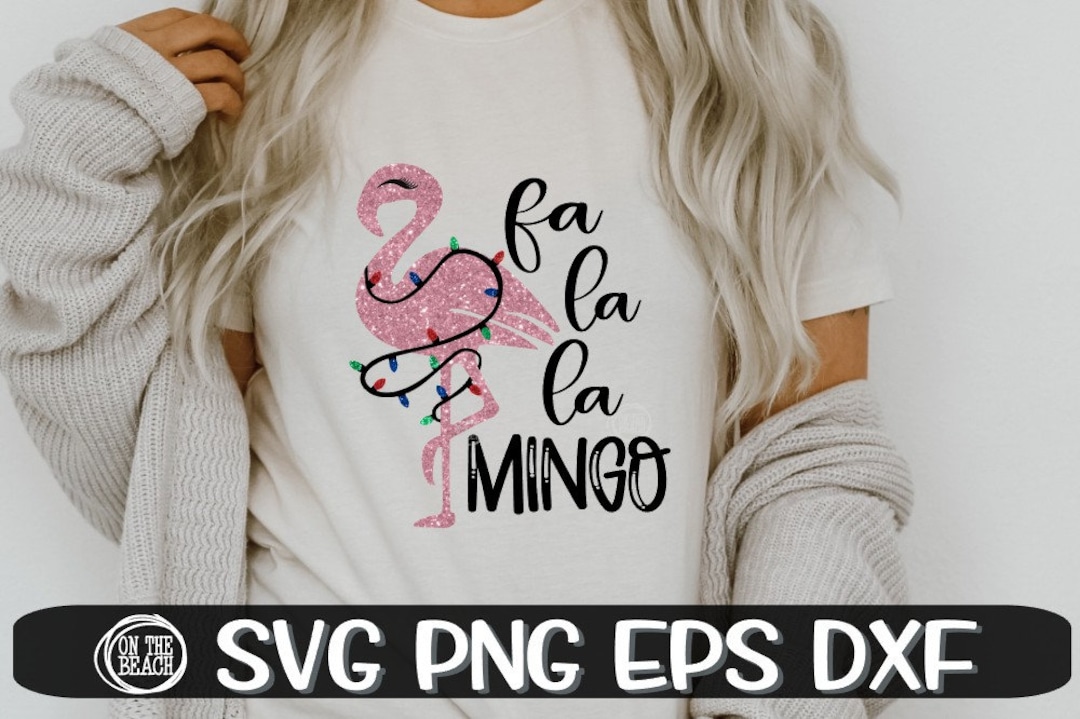 Fa La La Mingo, Fa La La Mingo Svg, Christmas Flamingo, Christmas ...