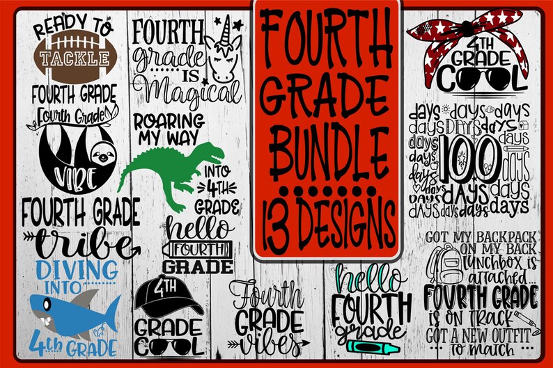 BACK TO SCHOOL Bundle 8 Bundles Incl 76 Designs Head - Etsy
