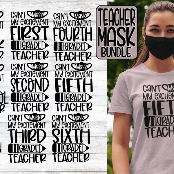 Teacher Mask Svg - Etsy