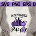 In November We Wear Purple in November We Wear Purple Svg - Etsy