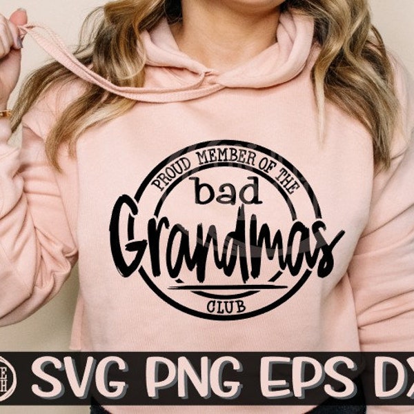 Bad Grandma Svg - Etsy