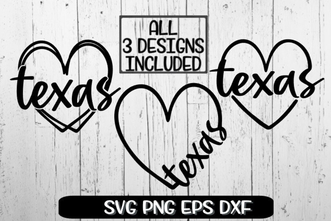 Texas, Texas Svg, Texas Heart, Texas Heart Svg, Texas Love, Texas Love ...