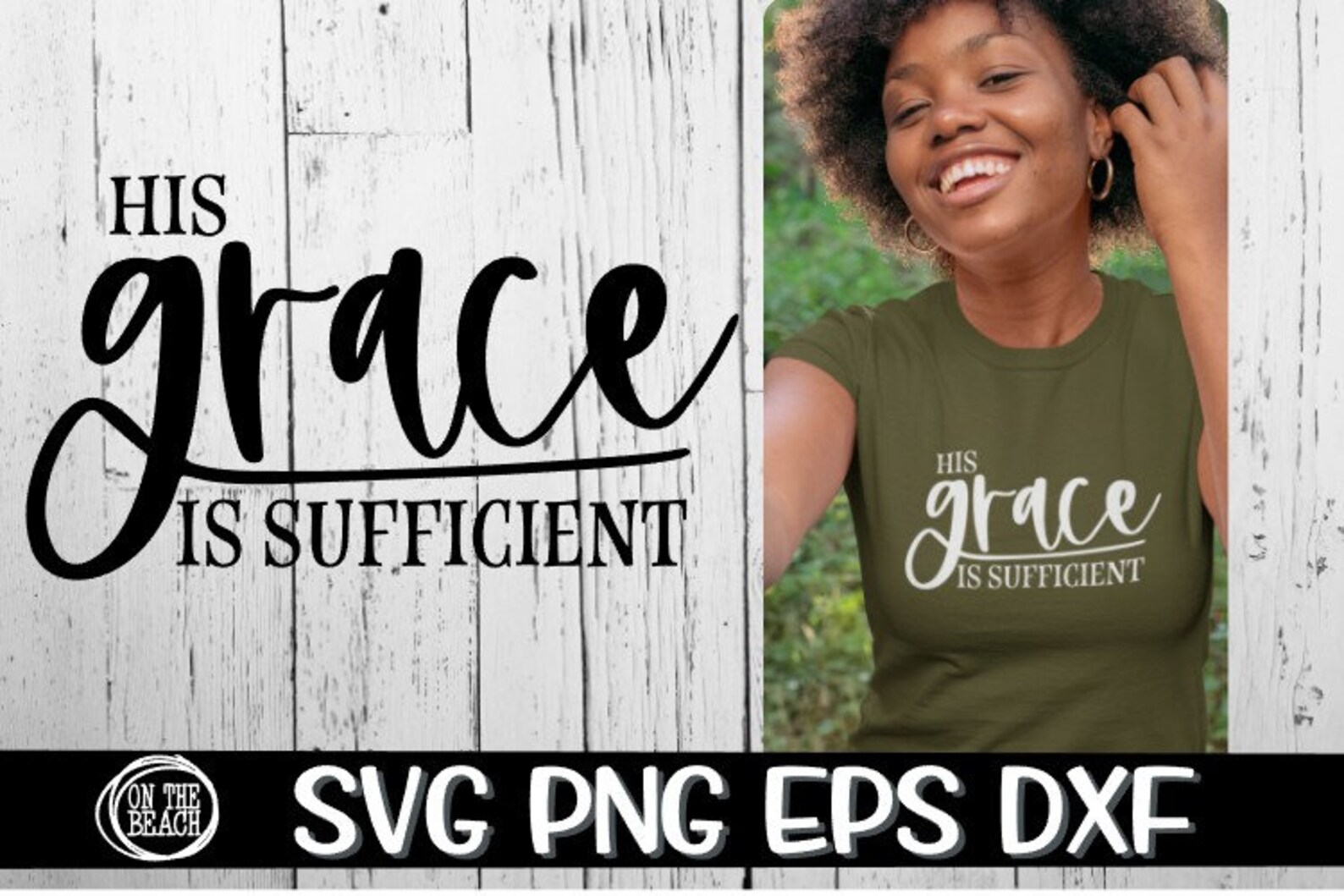 Grace Svg, Grace, His Grace, His Grace is Sufficient, His Grace is ...