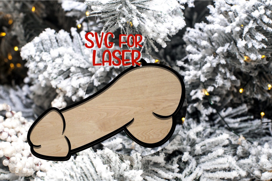 Penis Ornament Svg Funny Ornament SVG Gag Gift Svg White - Etsy