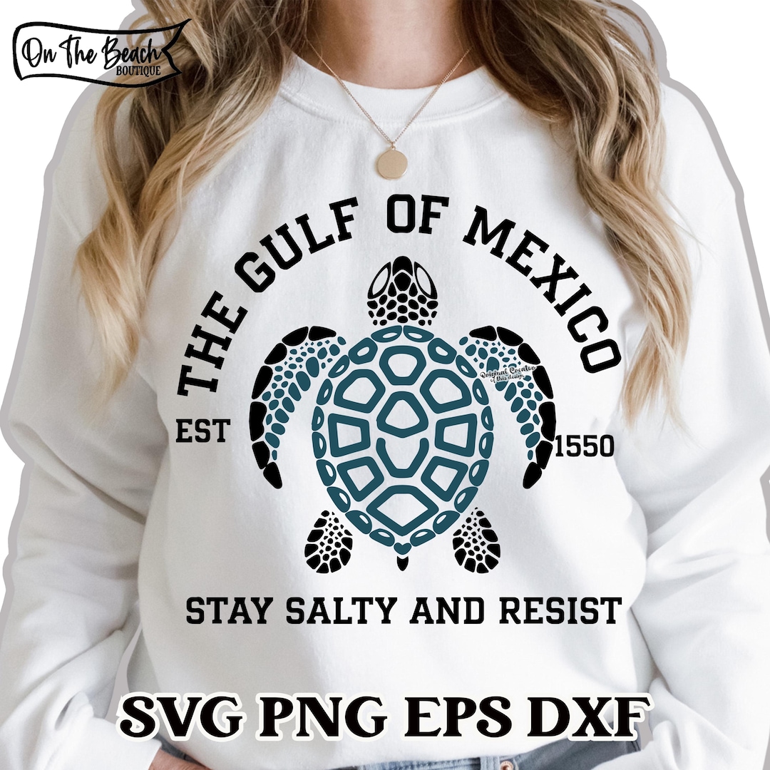 Gulf of Mexico Svg, Mexico Beach Svg, Turtle Svg, Gulf of Svg Mexico ...